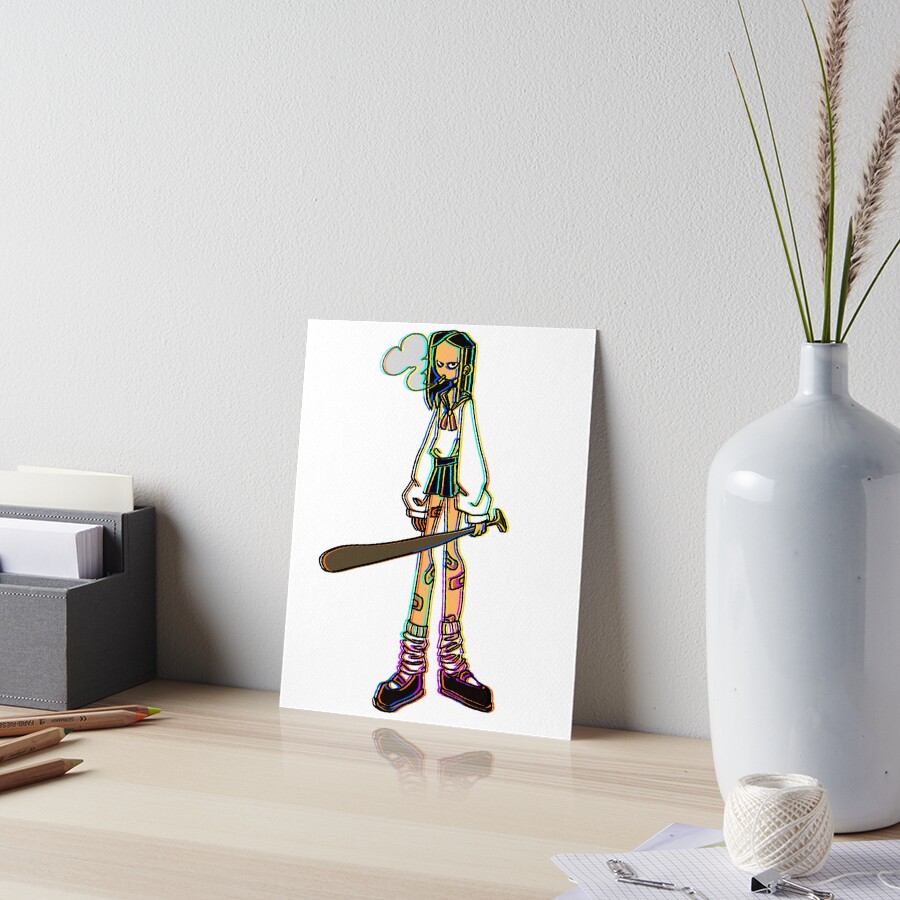 "Bruiser School Girl" Art Board Print for Sale by stellaguts | Redbubble