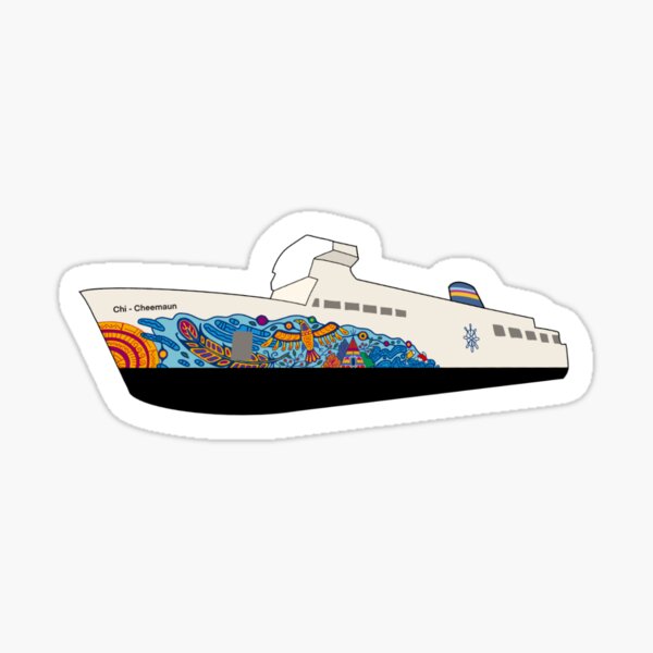 "Chi-Cheemaun Ferry Sticker" Sticker for Sale by leahbro | Redbubble