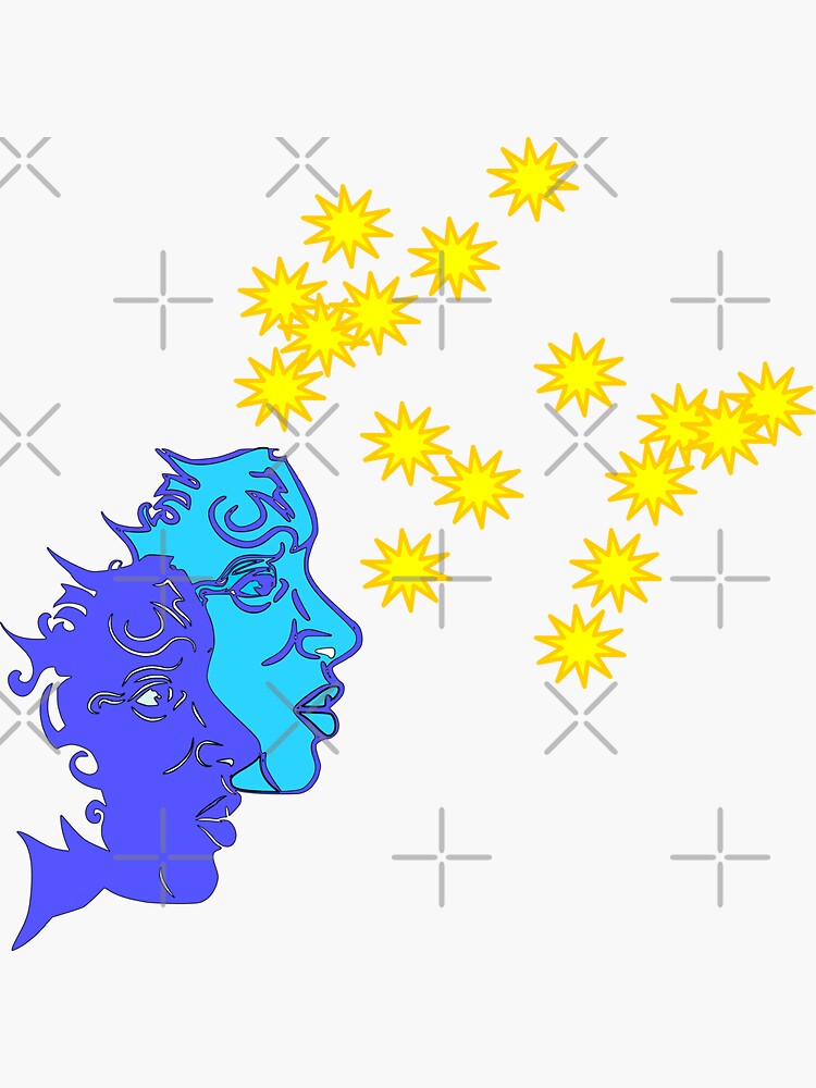 "Gemini" Sticker for Sale by spellsinger | Redbubble