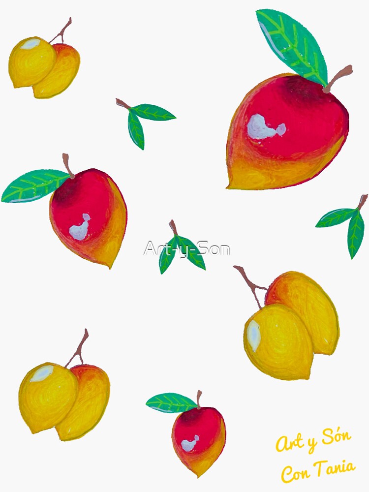 "Mangoes Sticker Pack" Sticker by Art-y-Son | Redbubble