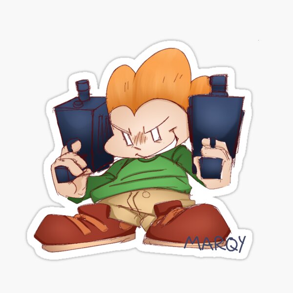 "Pico [ FNF ]" Sticker for Sale by Marqueli | Redbubble