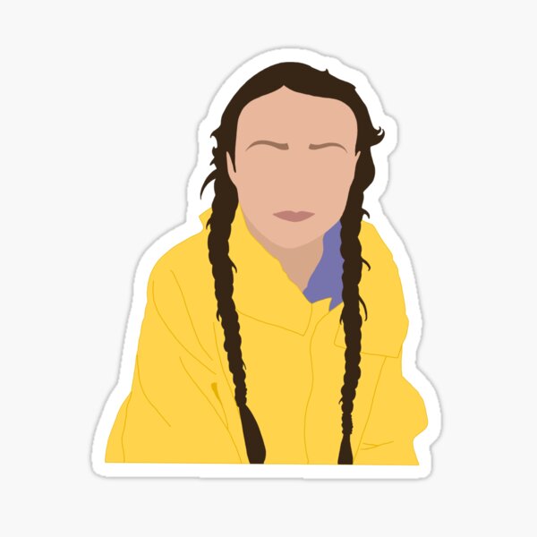 "Greta Thunberg" Sticker for Sale by RonniBlackford | Redbubble