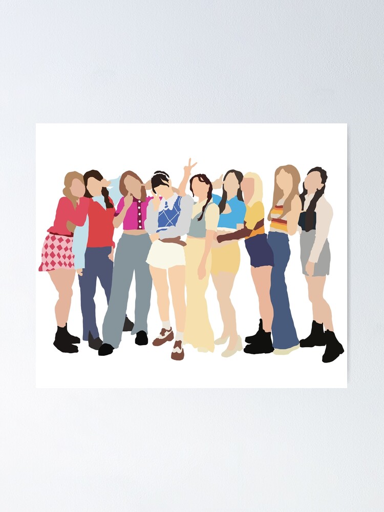 "Twice Kura Kura Silhouette" Poster for Sale by ikramabukar | Redbubble