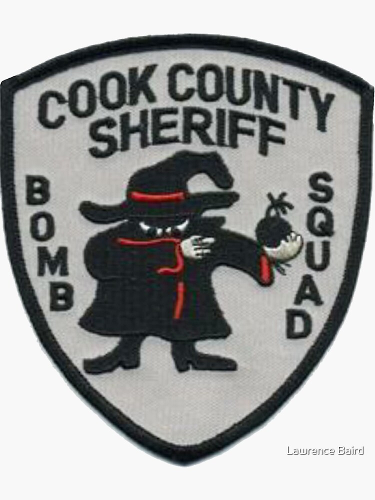 "Cook County Sheriff Bomb Squad" Sticker by lawrencebaird | Redbubble
