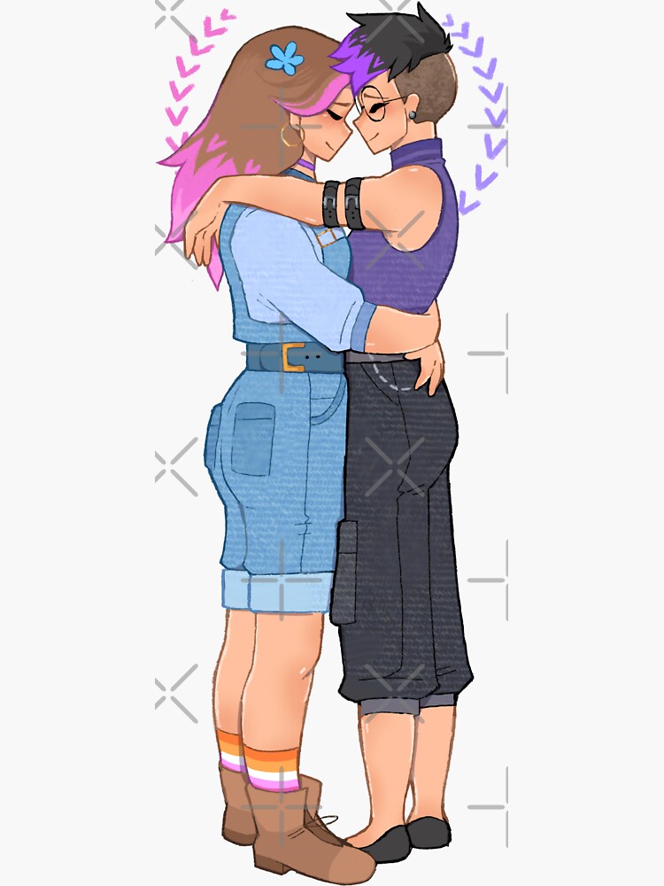 "Amber and Avery" Sticker for Sale by SacredRoses | Redbubble