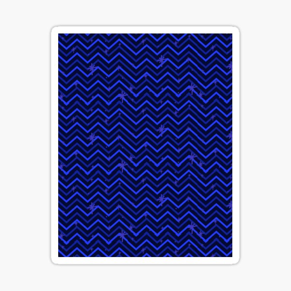 "Dark blue wavy pattern, fitted mask" Sticker for Sale by ...