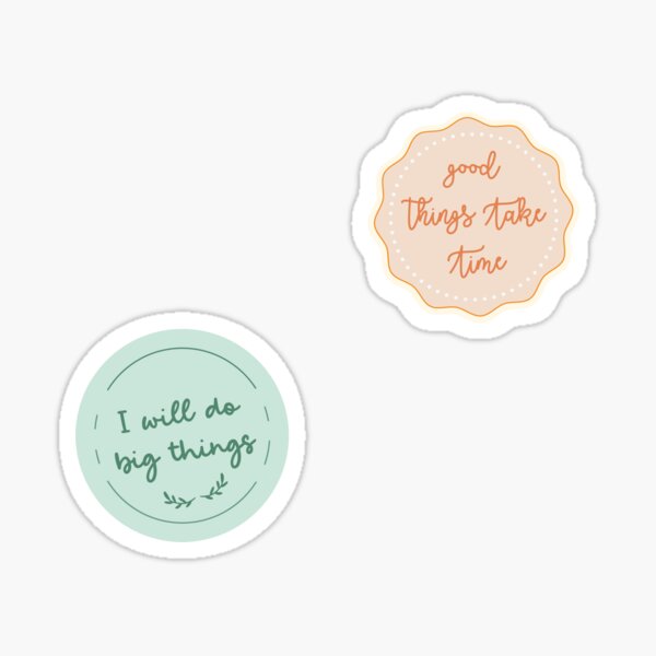 "sticker set positive quotes message happy good vibes inspiration ...