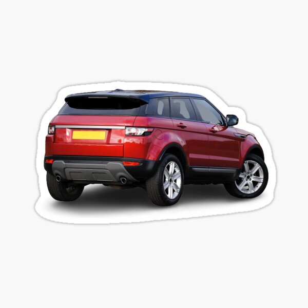 "Modern red car" Sticker for Sale by Lukymoon | Redbubble
