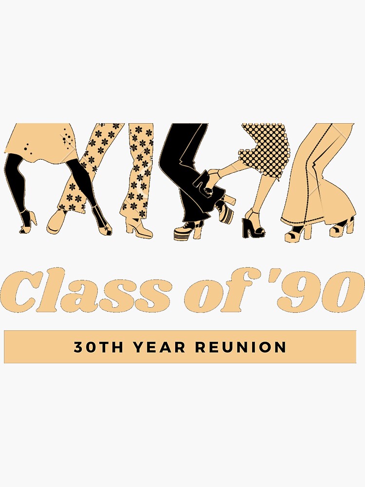 "Class of ‘90" Sticker for Sale by M3Lx | Redbubble