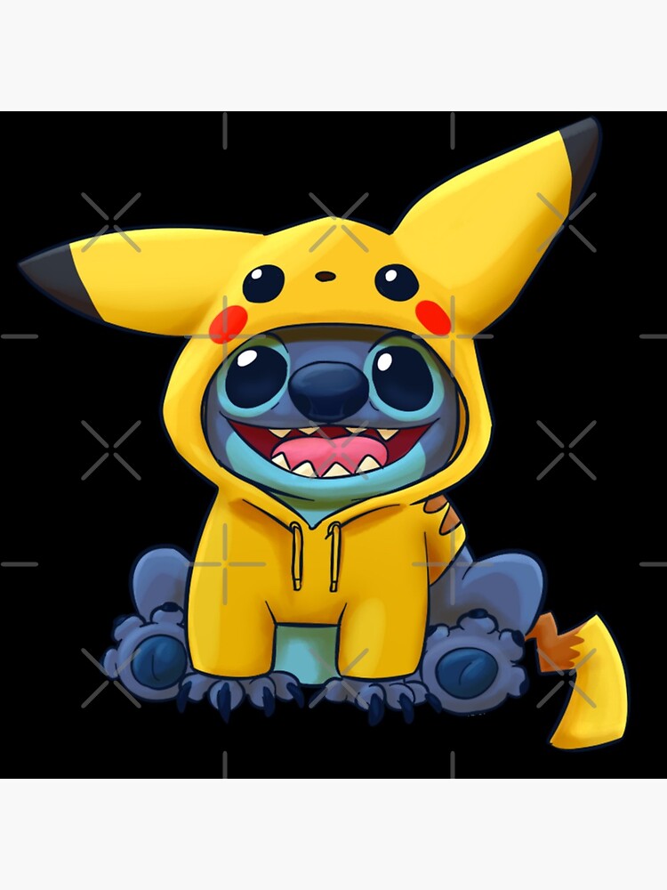 "Chibi Stitch Pi-ka" Poster by artask | Redbubble
