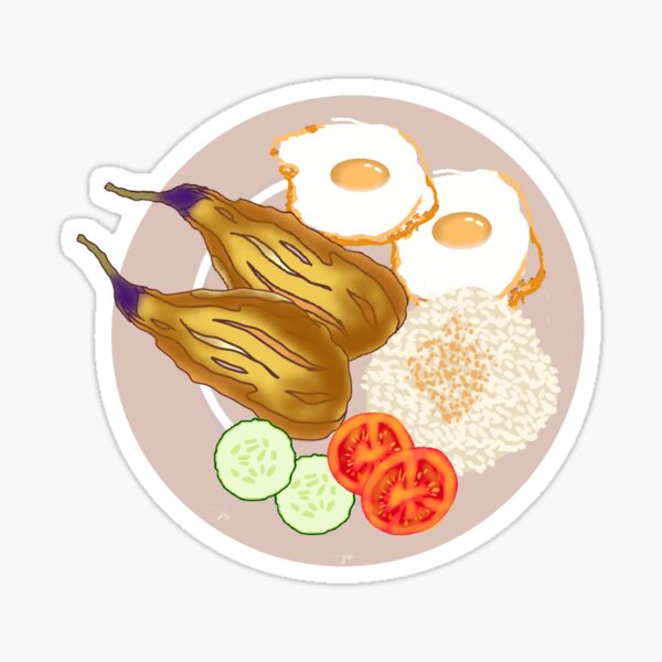"Talong Silog Sticker" Sticker for Sale by JWDigital | Redbubble