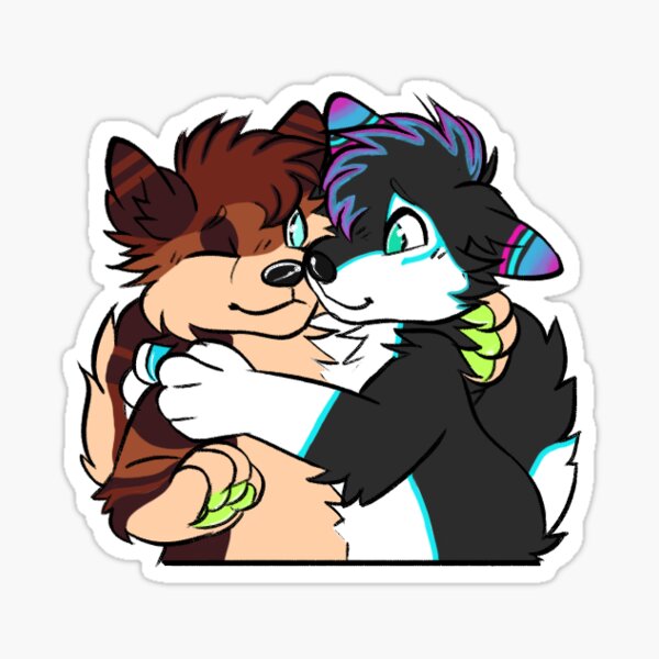 Furry Hug Sticker | ubicaciondepersonas.cdmx.gob.mx