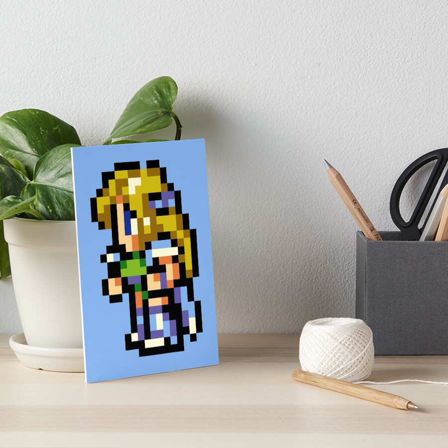 "Final Fantasy VI - Celes Sprite" Art Board Print by SpriteZone | Redbubble