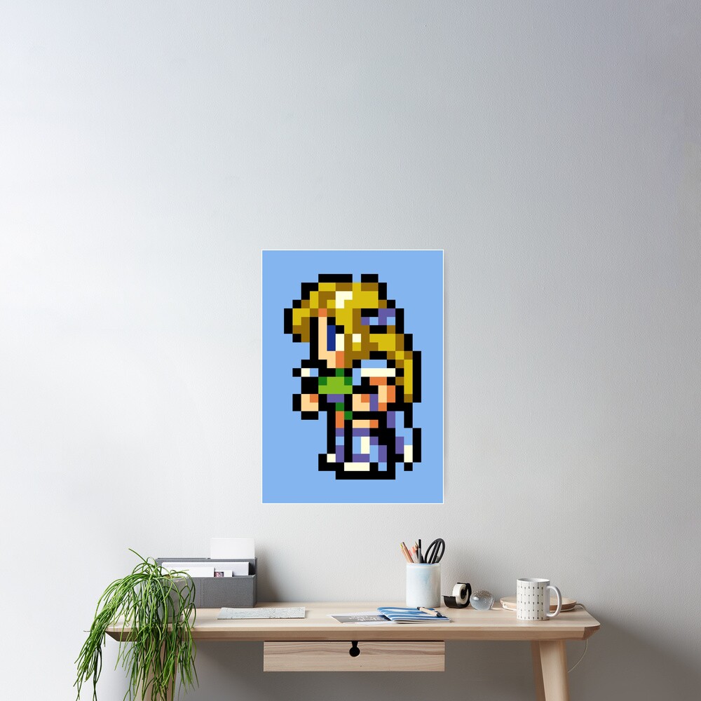 "Final Fantasy VI - Celes Sprite" Poster by SpriteZone | Redbubble