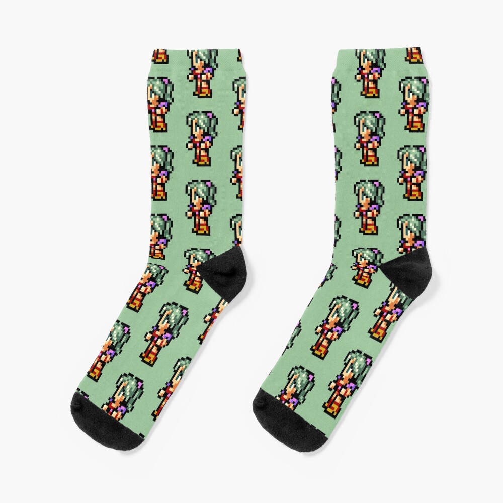 "Final Fantasy VI - Terra Sprite" Socks by SpriteZone | Redbubble
