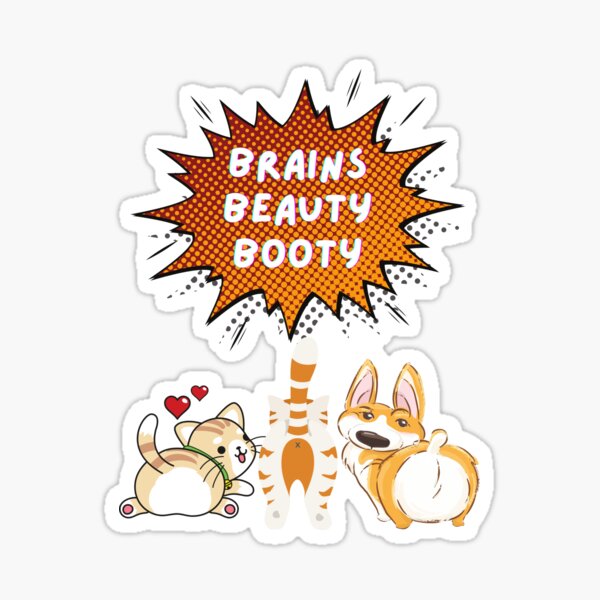 "Cute animal butts" Sticker for Sale by texanlisa | Redbubble
