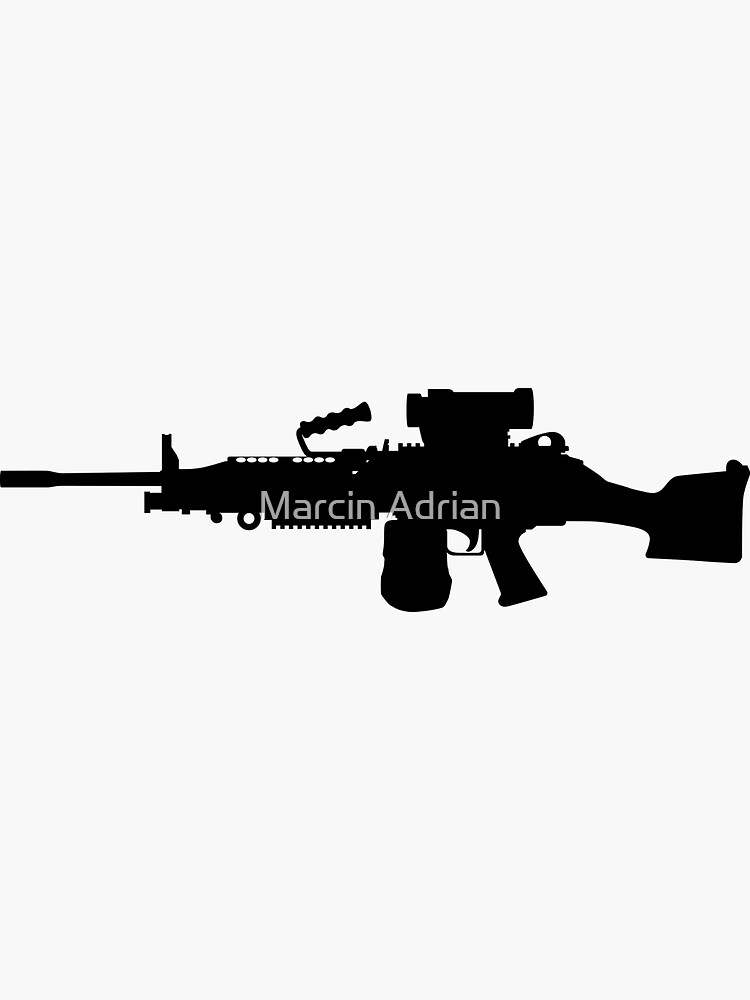 "M249 LMG light machine gun, SAW Squad Automatic Weapon USA United ...