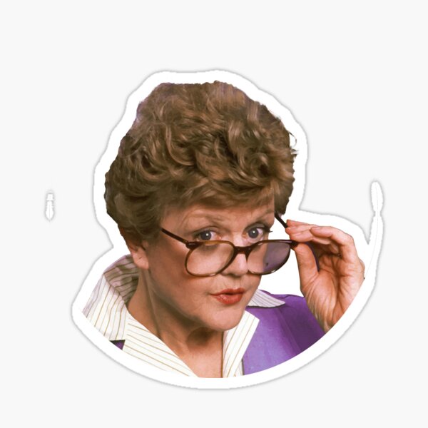 "Jessica Fletcher Everywhere" Sticker for Sale by QuoteThis | Redbubble