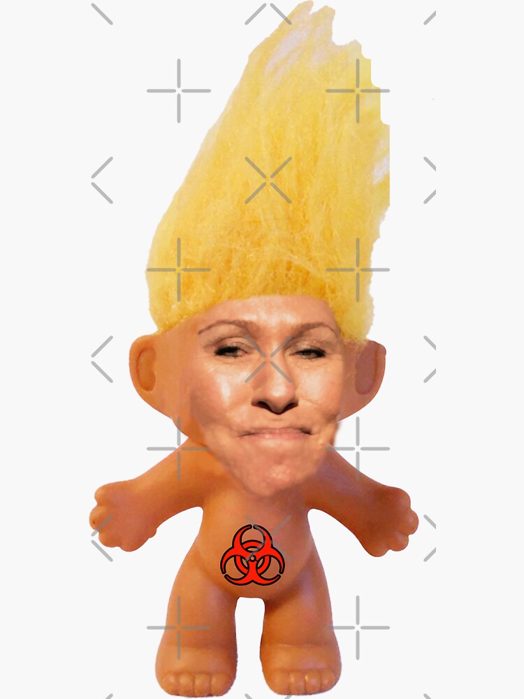 "marjorie taylor greene toxic troll" Sticker by Thelittlelord | Redbubble