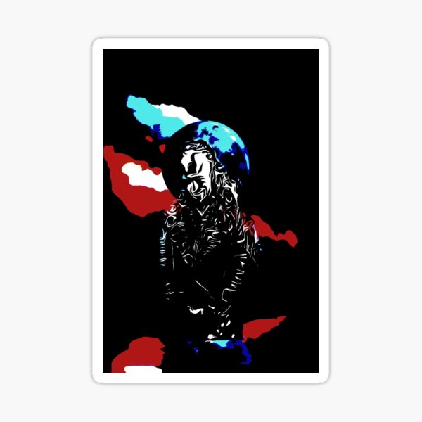 "Shadow Scar" Sticker by KhaoticDesigns | Redbubble