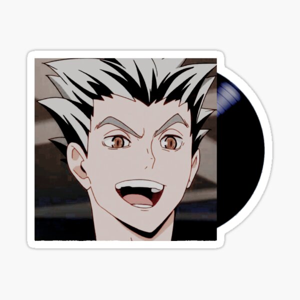 "bokuto record" Sticker for Sale by seventhokages | Redbubble