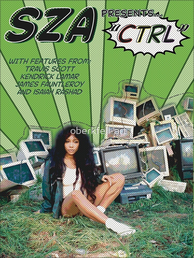 "SZA Ctrl - Vintage Comic Themed Poster" Poster by oberkfell-art ...