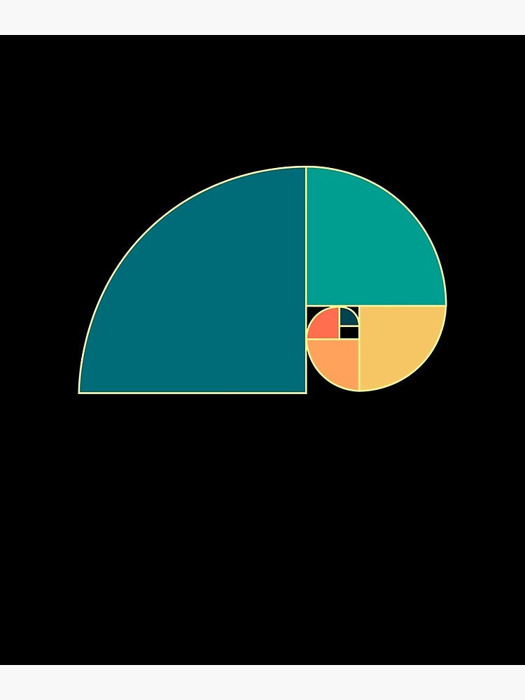 Lámina fotográfica «Fibonacci - Proporción áurea» de vladocar | Redbubble