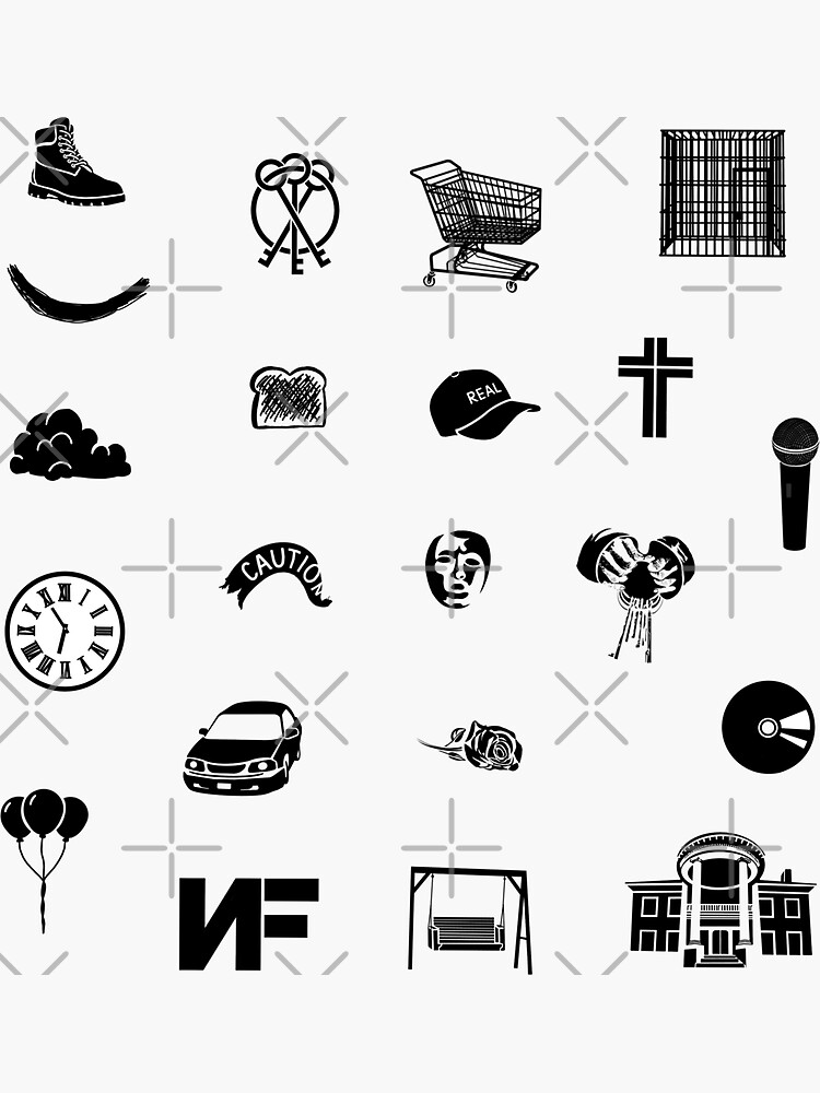"NF Collage" Sticker for Sale by KittenCamper | Redbubble