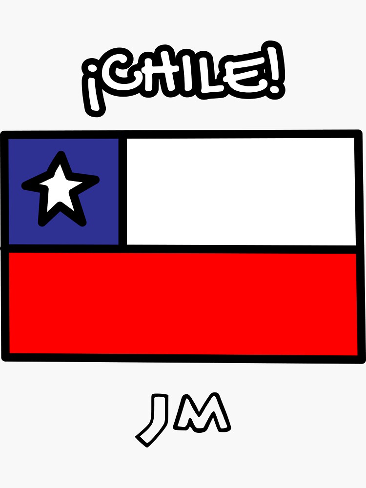 "Chile Blue Flag" Sticker by jesumedina | Redbubble