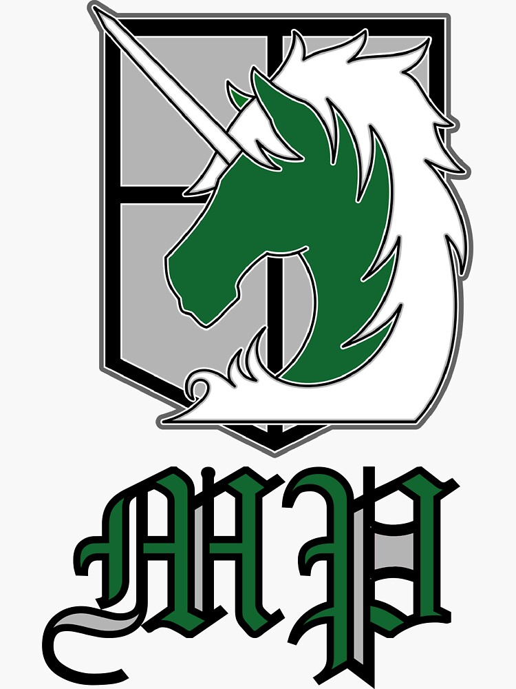 "AOT: MP Shield Crest (on Light Grey)" Sticker for Sale by epinkb ...