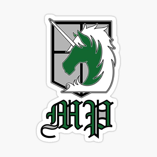 "AOT: MP Shield Crest (on Light Grey)" Sticker for Sale by epinkb ...