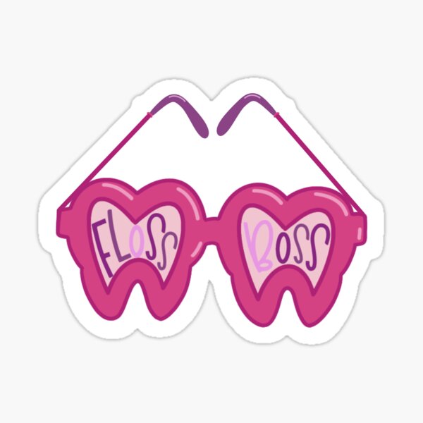 "Floss Boss | GTD" Sticker by goldtoothdesign | Redbubble