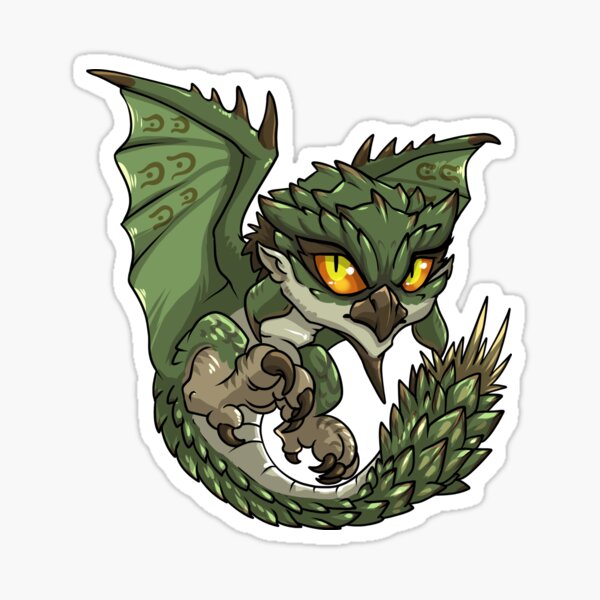 "Chibi Rathian" Sticker by TygerArtz | Redbubble