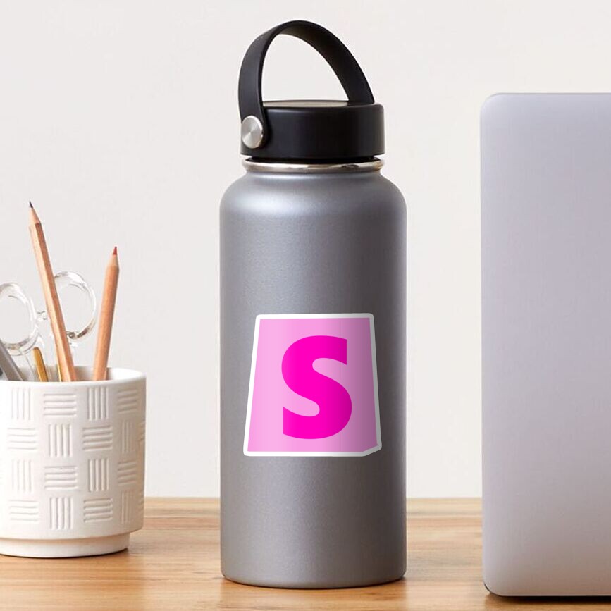 "Pink On Pink Magazine Cutout Letter S" Sticker for Sale by ...
