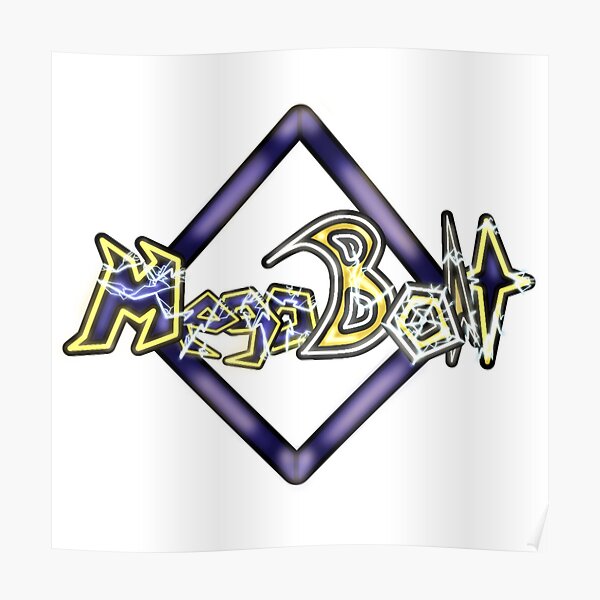 "Bigger Megabolt Logo" Poster by JosephProducts | Redbubble