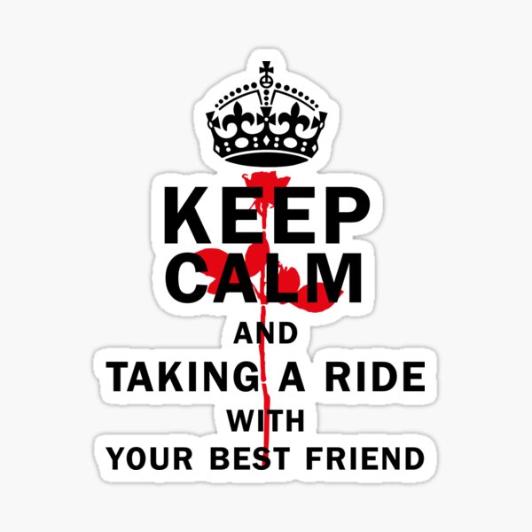 "KEEP A RIDE" Sticker for Sale by ManuPOP | Redbubble