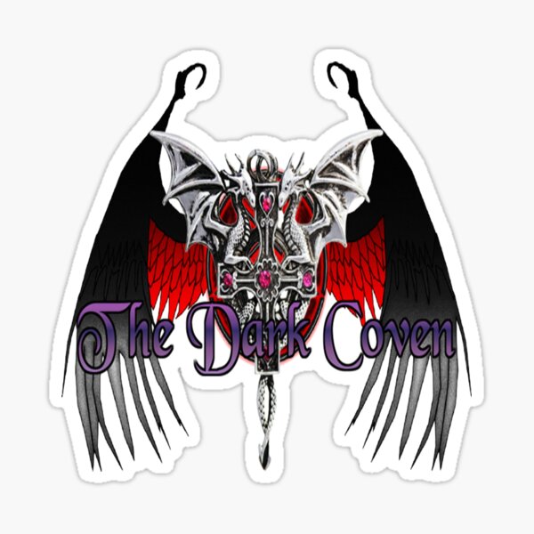 "Dark Coven Logo #2" Sticker by DarkAngelfire1 | Redbubble