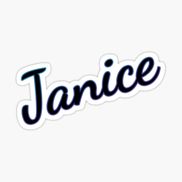 "Janice" Sticker for Sale by ArtPop88 | Redbubble