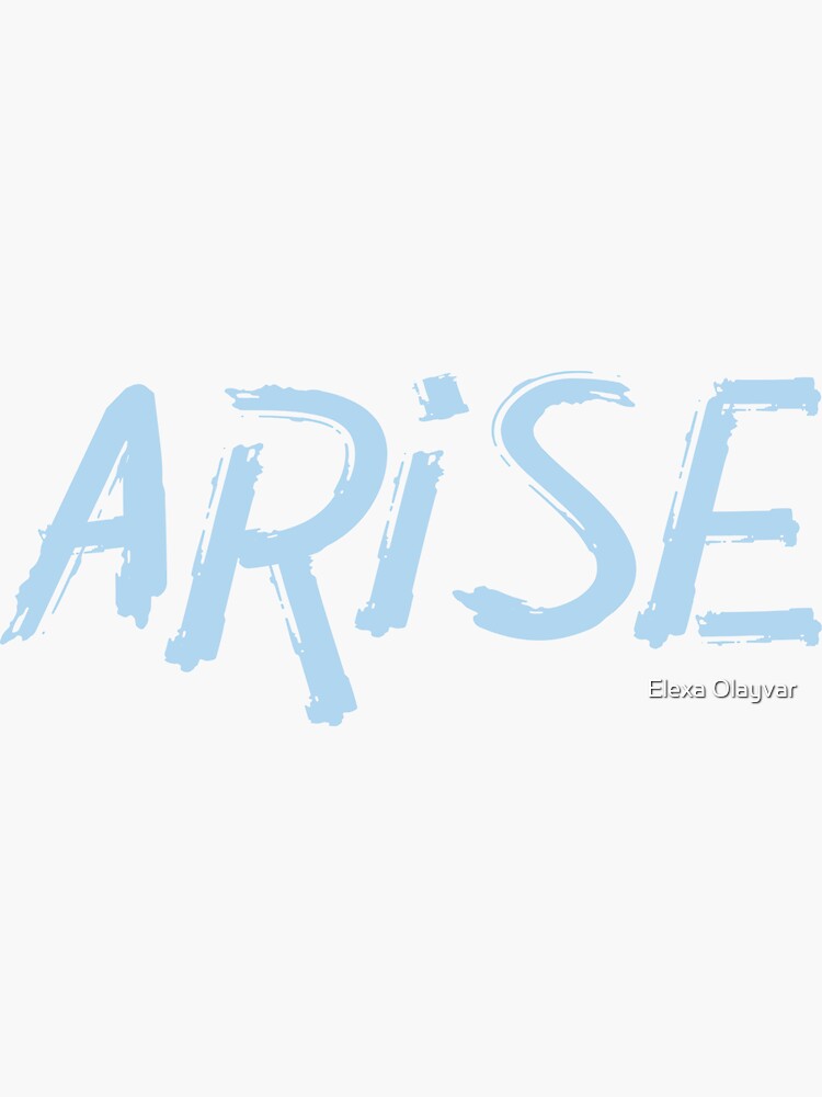 "Arise (solo leveling edition)" Sticker for Sale by misspresident ...