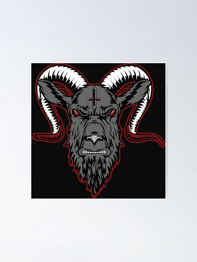"Baphomet Simple" Poster by Ayosaba | Redbubble