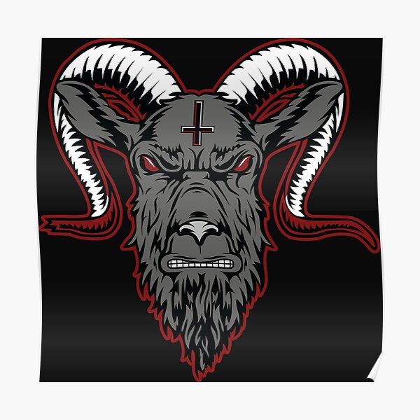 "Baphomet Simple" Poster by Ayosaba | Redbubble