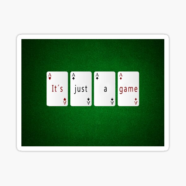 "Poker Face" Sticker by AnnoyedMouse | Redbubble