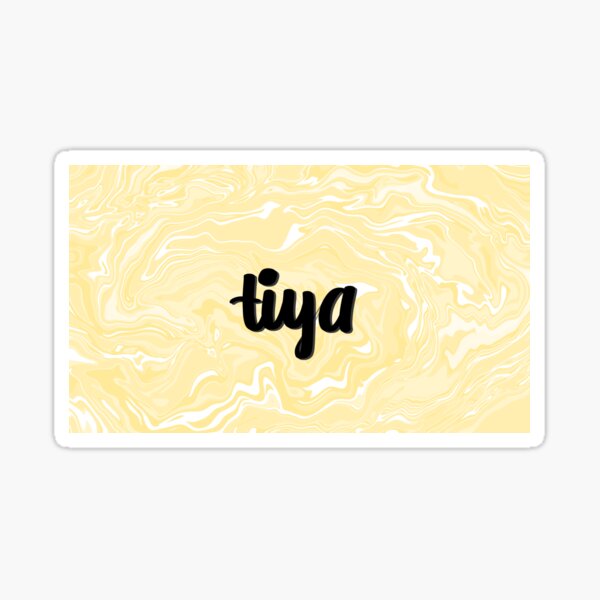 "Tiya yellow marble " Sticker for Sale by ArtbyAnkitha | Redbubble