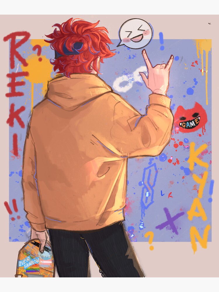 "Reki || Sk8 the Infinity " Sticker for Sale by spacedruid | Redbubble
