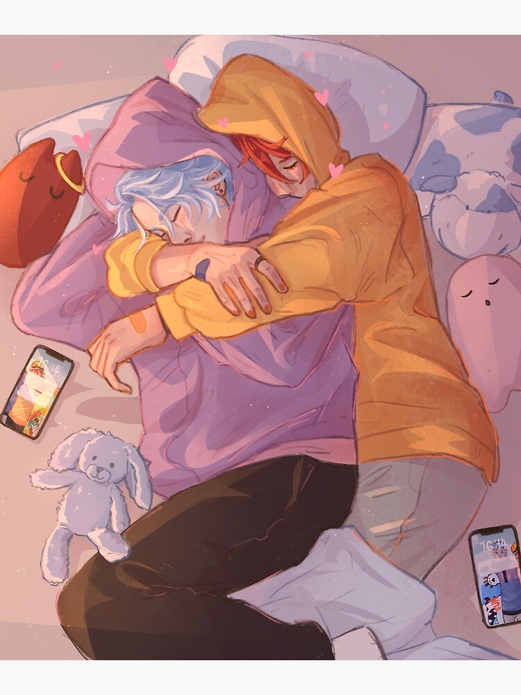 "Reki and Langa Cuddling " Poster by spacedruid | Redbubble