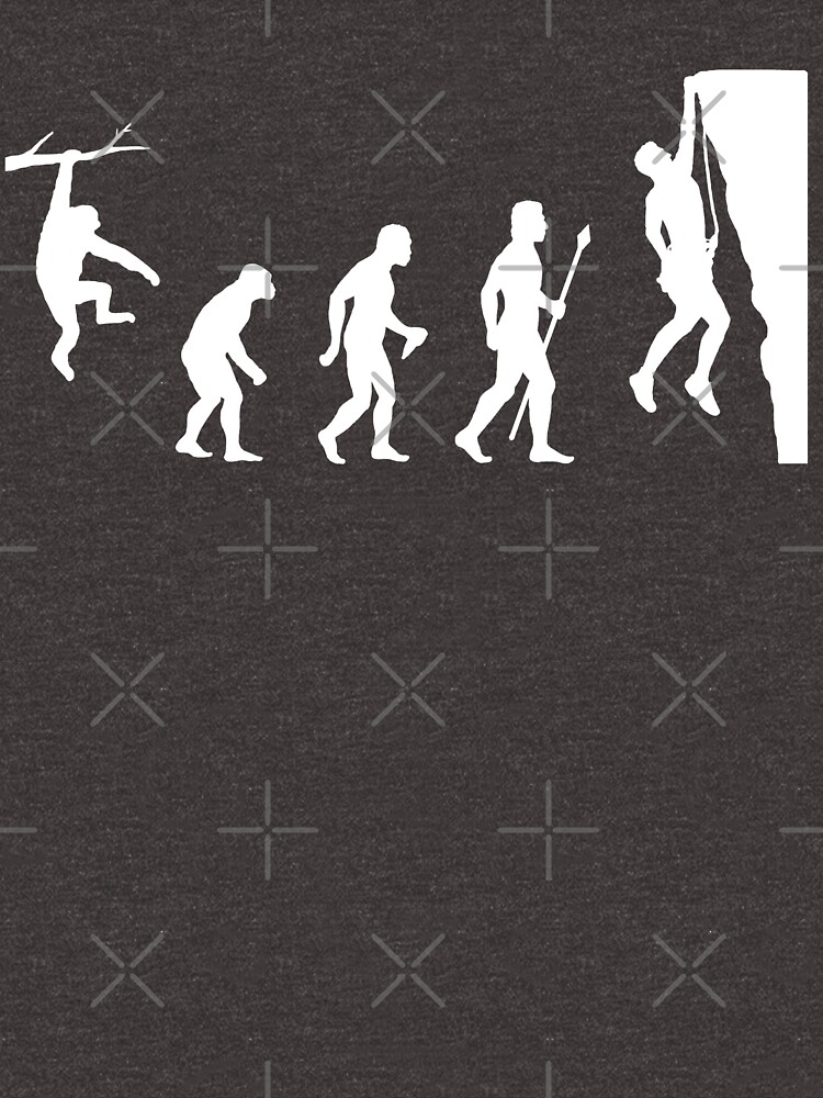 "Funny Rock Climbing Evolution T Shirt" T-shirt for Sale by ...