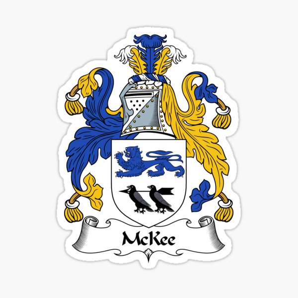 "McKee Coat of Arms / McKee Family Crest" Sticker for Sale by ...