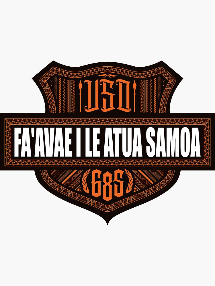 Pegatina «DISEÑOS TAUA - USO 685 FA'AVAE I LE ATUA SAMOA» de ...