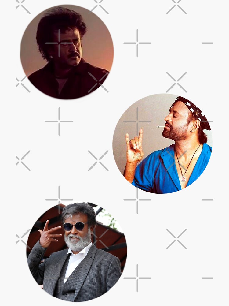 "Rajnikanth sticker pack 6" Sticker for Sale by Harshithartz | Redbubble