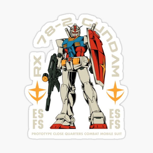 "Vintage RX 78-2 Gundam" Sticker for Sale by svthyp | Redbubble